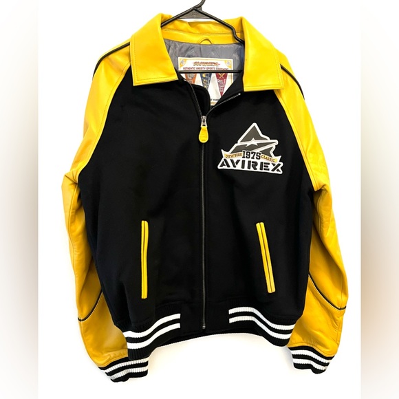 Avirex | Jackets & Coats | Avirex Classic Wool Leather Varsity Jacket ...